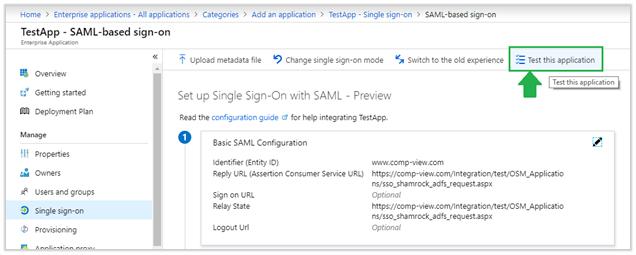 Active Directory SSO In Windows Azure Using SAML 2.0